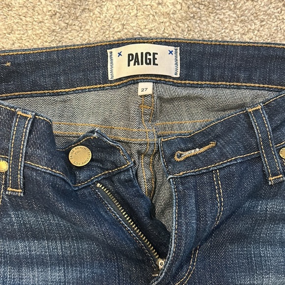 PAIGE | Jeans | Ever Worn Nicely Fit And Slightly Ripped Jeans | Poshmark